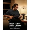 Donner HUSH-I Portable Ultra-Light Acoustic-Electric Guitar with Removable Frames and Full Size ...