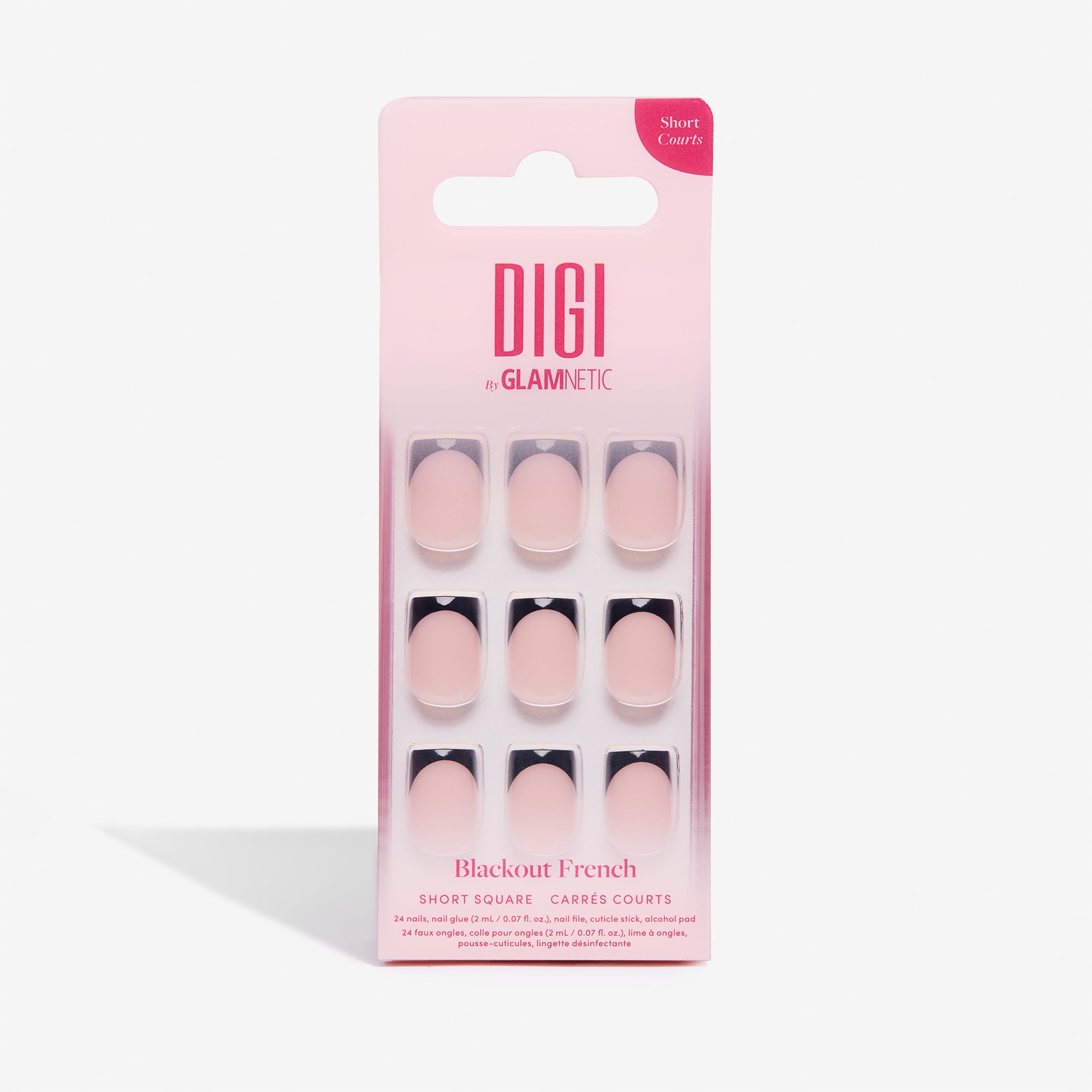 Click here for Digi By Glamnetic Blackout French Press-On Nails prices