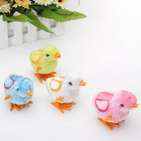 2 PACKS Cute Little Toy Stuffed Chicken Chain Clockwork Chick Chicken ...