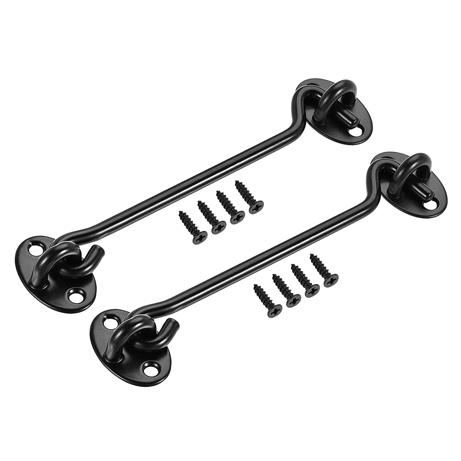 NOGIS 6 Inch Cabin Hook, Stainless Steel Eye Latch Privacy Hooks Door ...