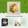 150 Pieces Compostable Square Paper Plates, 10 inch Disposable Plates ...