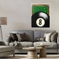 Stupell Industries Billiard Table & Balls White Framed Giclee Art ...