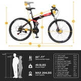 UBesGoo, Folding Mountain Bike, 21-Speed, 26 inch Wheels - Walmart.com