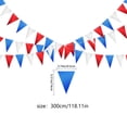 AURIGATE 4th of July Patriotic Triangle Pennant Banner 118.11 Inch ...