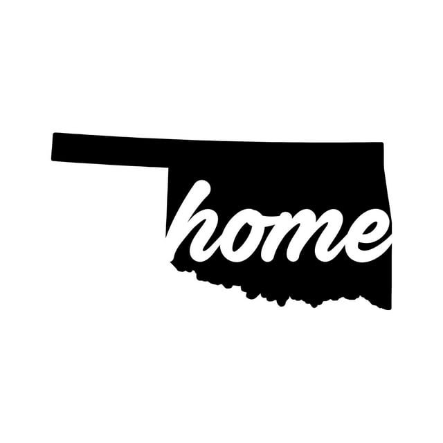 Oklahoma Home Sticker Decal Die Cut - Self Adhesive Vinyl - Weatherproof - Made in USA - Many ...