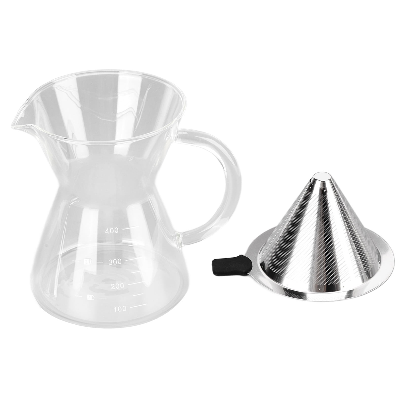 Cafetera, Cafetera de vidrio de 400 ml, Cafetera con gotero, Cafetera ...
