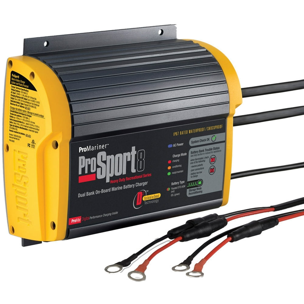 Promariner 43008 Battery Charger Prosport 8 Amp - Walmart.com - Walmart.com