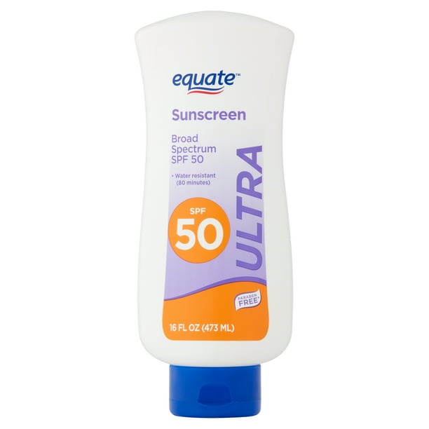 Equate Ultra Sunscreen Broad Spectrum Lotion, SPF 50, 16 fl oz ...