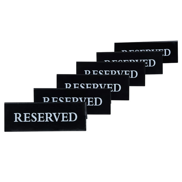 6pcs Acrylic Table Sign Waterproof Inverted V Triangle Table Seat ...