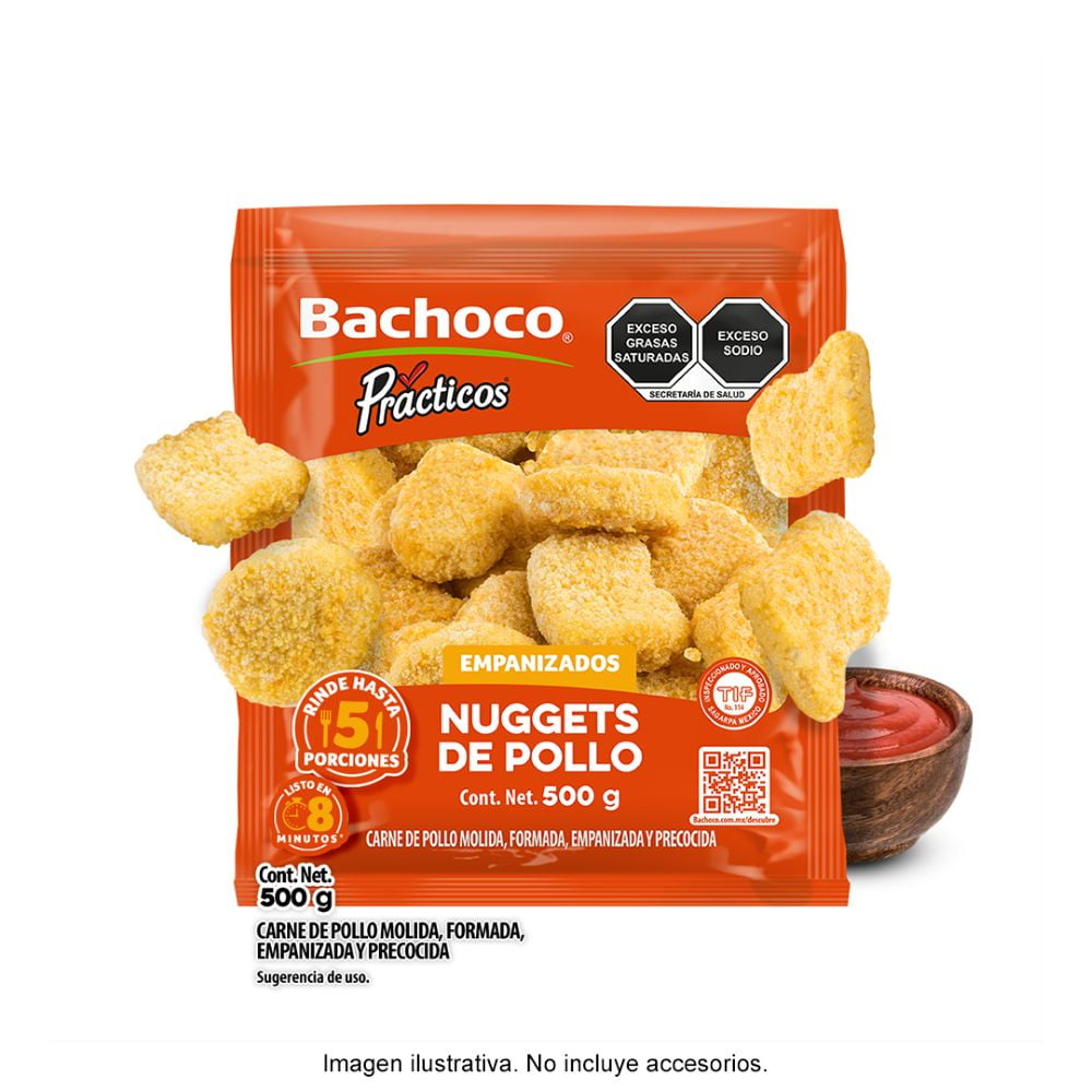 Nuggets de pollo Prácticos Bachoco 500g || Bodega Aurrera Despensa a tu ...