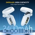 For Meta Quest 2/3/3S Controller Accessories Rechargeable Battery Pack ...