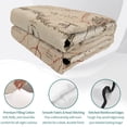 3 Pieces King Quilt Set,Middle Earth Map on Vintage Soft Bedding Sets ...
