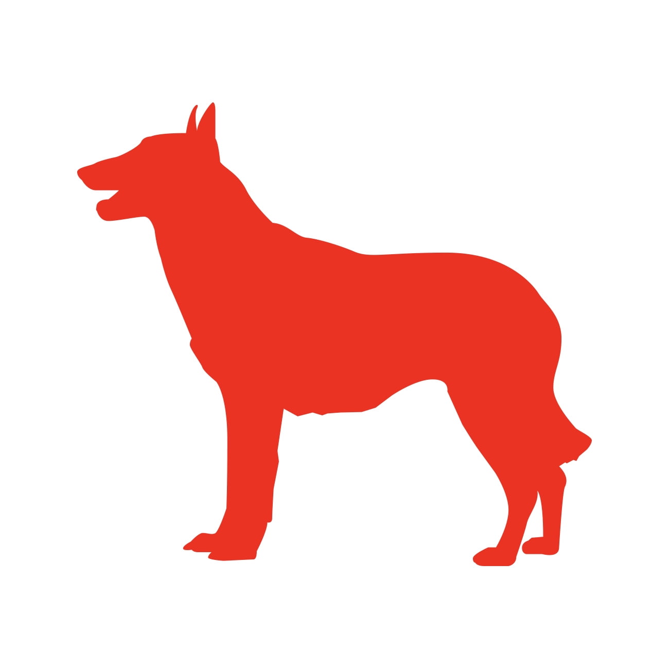 Belgian Malinois Sticker Decal Die Cut - Self Adhesive Vinyl ...