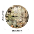 Eveokoki Rabbit Sitting Window Round Wall Clock Decorative, 10 Inch ...