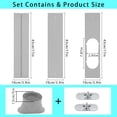 Portable Air Conditioner Window Vent Kit With 5.1" Exhaust Hose 6 Piece ...