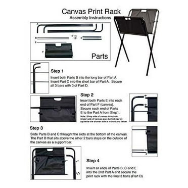 MEEDEN Wood Large Print Rack, Artist Storage Rack with Castors, Art ...
