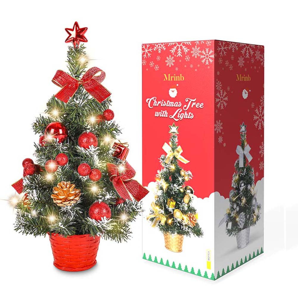 Mini Christmas Tree Tabletop Trees, 17.7 Inches Artificial Tabletop ...