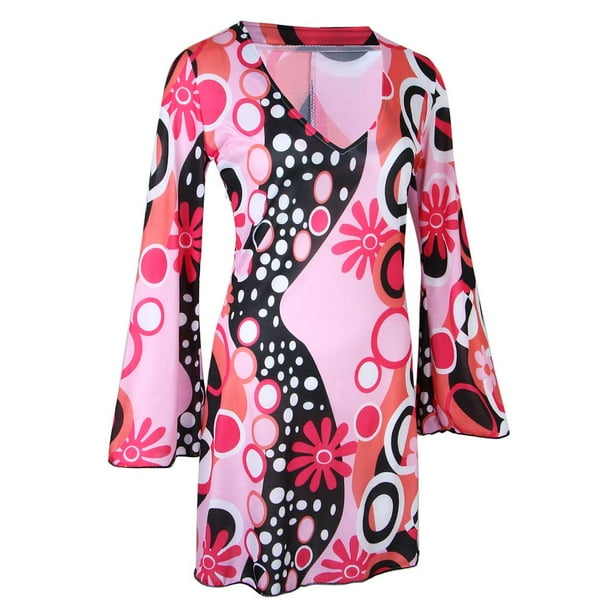 Disfraz Retro Hippy Macarena Vestido Ivana 60s 70s | Walmart en línea