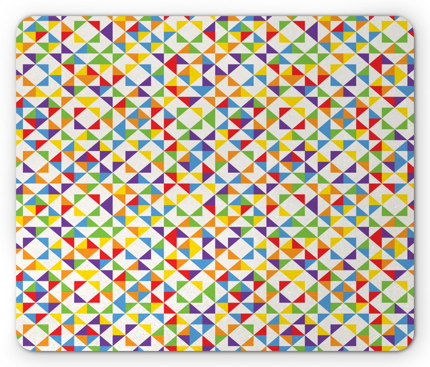 Colorful Mouse Pad, Vibrant Colored Triangles Forming a Geometrical ...