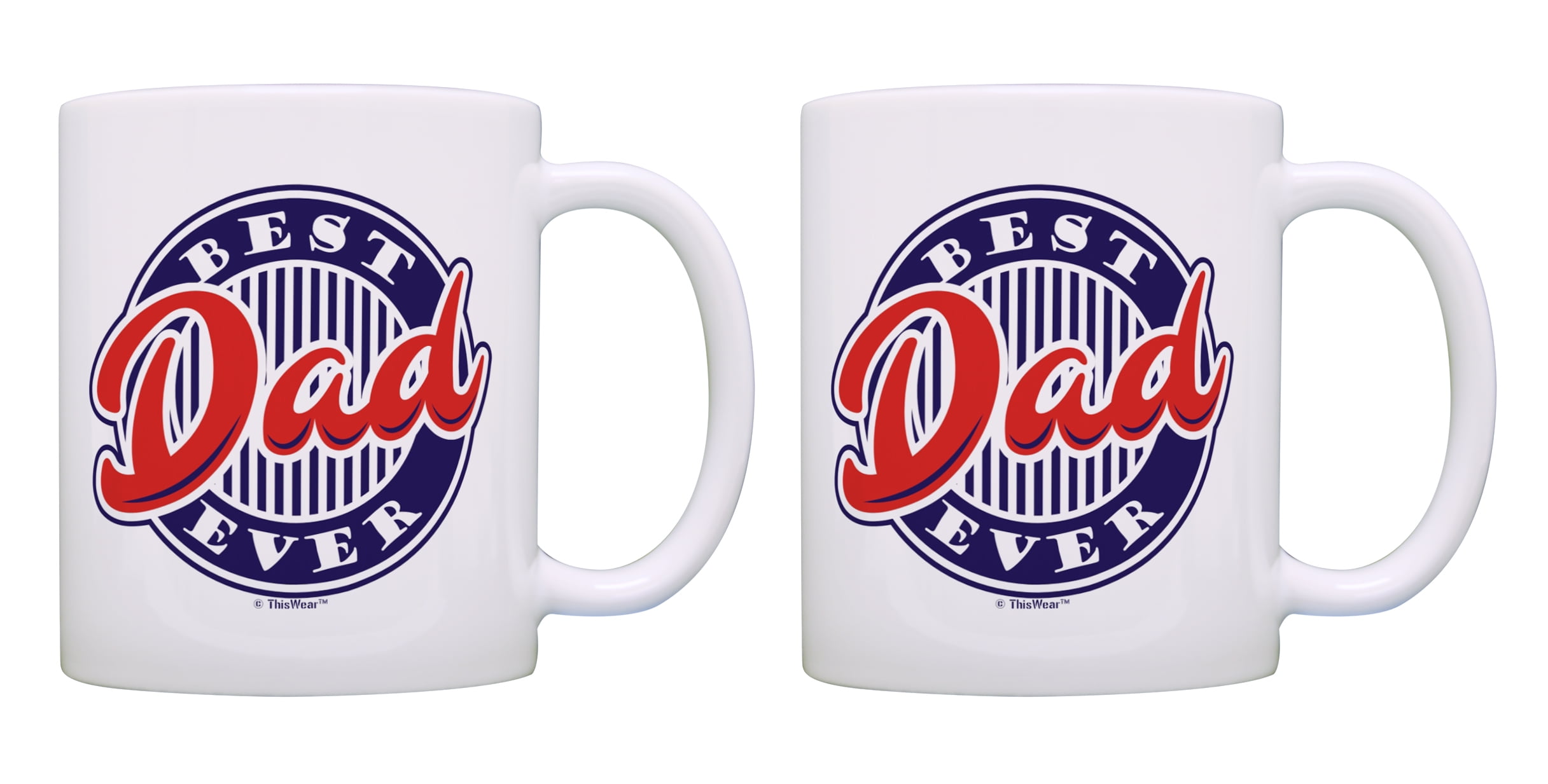 ThisWear Father Birthday Gifts Best Dad Ever Coffee Mug Set Father Son ...