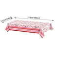 1 Pack Happy Valentines Day Tablecloths Heart Red Plastic Party ...