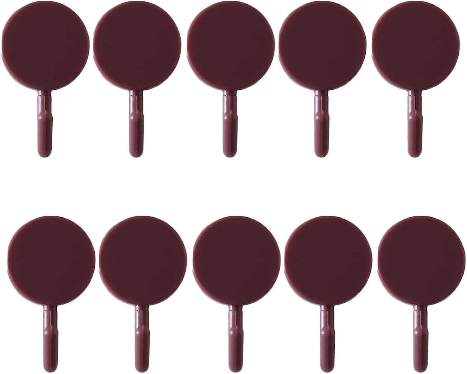 Wall Hooks 10Pcs Self Adhesive Wall Hook Strong Without Drilling Coat ...