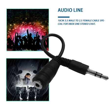 3.5 Male To 2.5 Female Audio Adapter Cable For Xbox One Stereo Chat ...