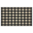 VHC Brands Black Check Indoor Rug Rect 36x60, Polyester Area Rug ...