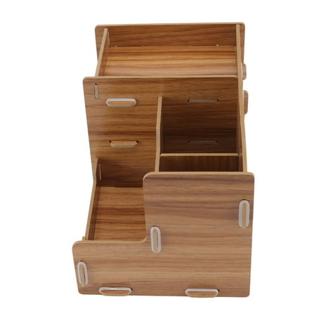 Fugacal Office Organize Shelf,Wooden Desk Organize Shelf Multi Layer ...