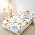 Castle Fairy Cartoon Lion Elephant Giraffe Parrot Full Size Sheets,Tree ...