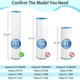 4 Pack C5030 Pool Filter Cartridges Replacement for Hayward SwimClear ...