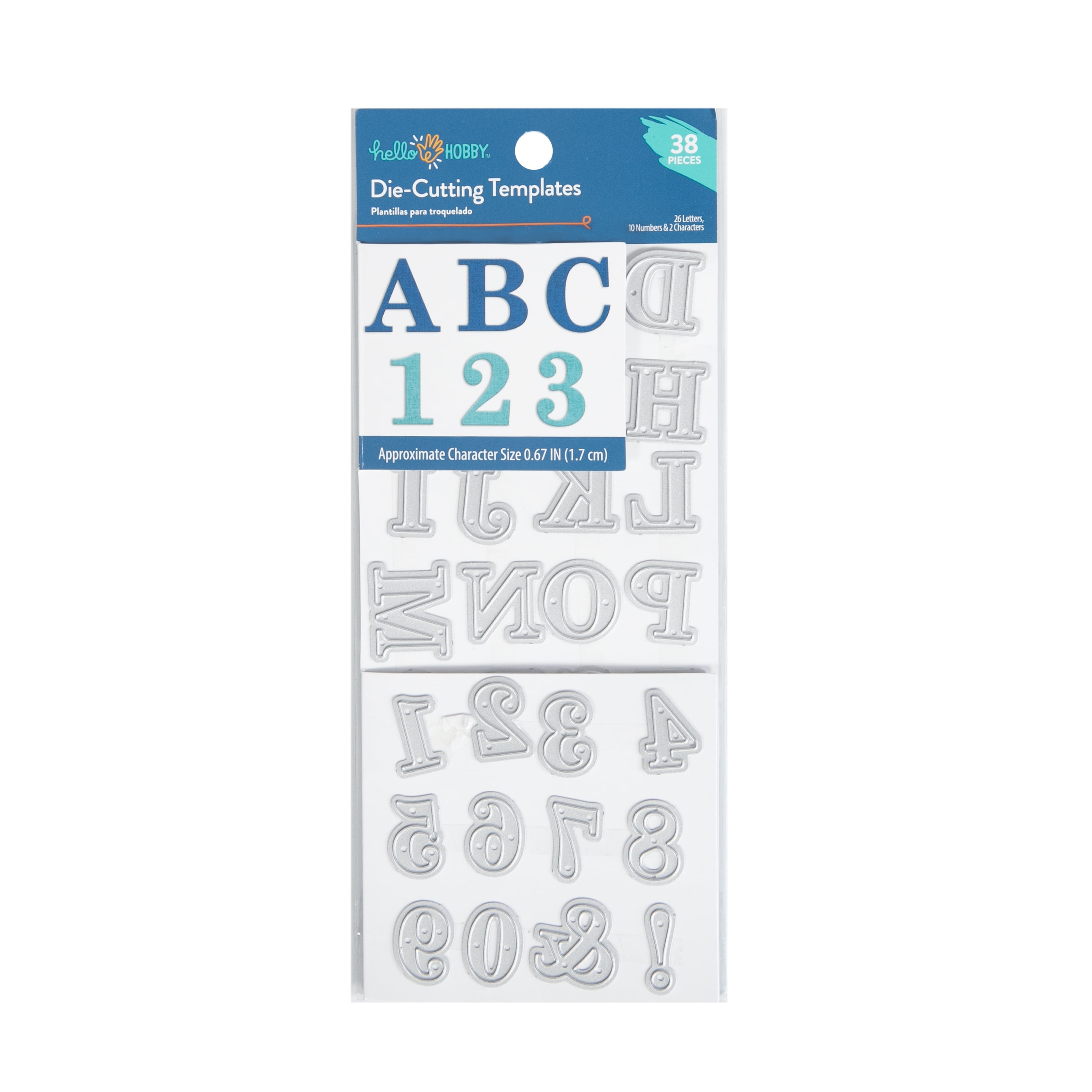 Hello Hobby Serif Alphabet with Numbers Die Cut Templates for ...