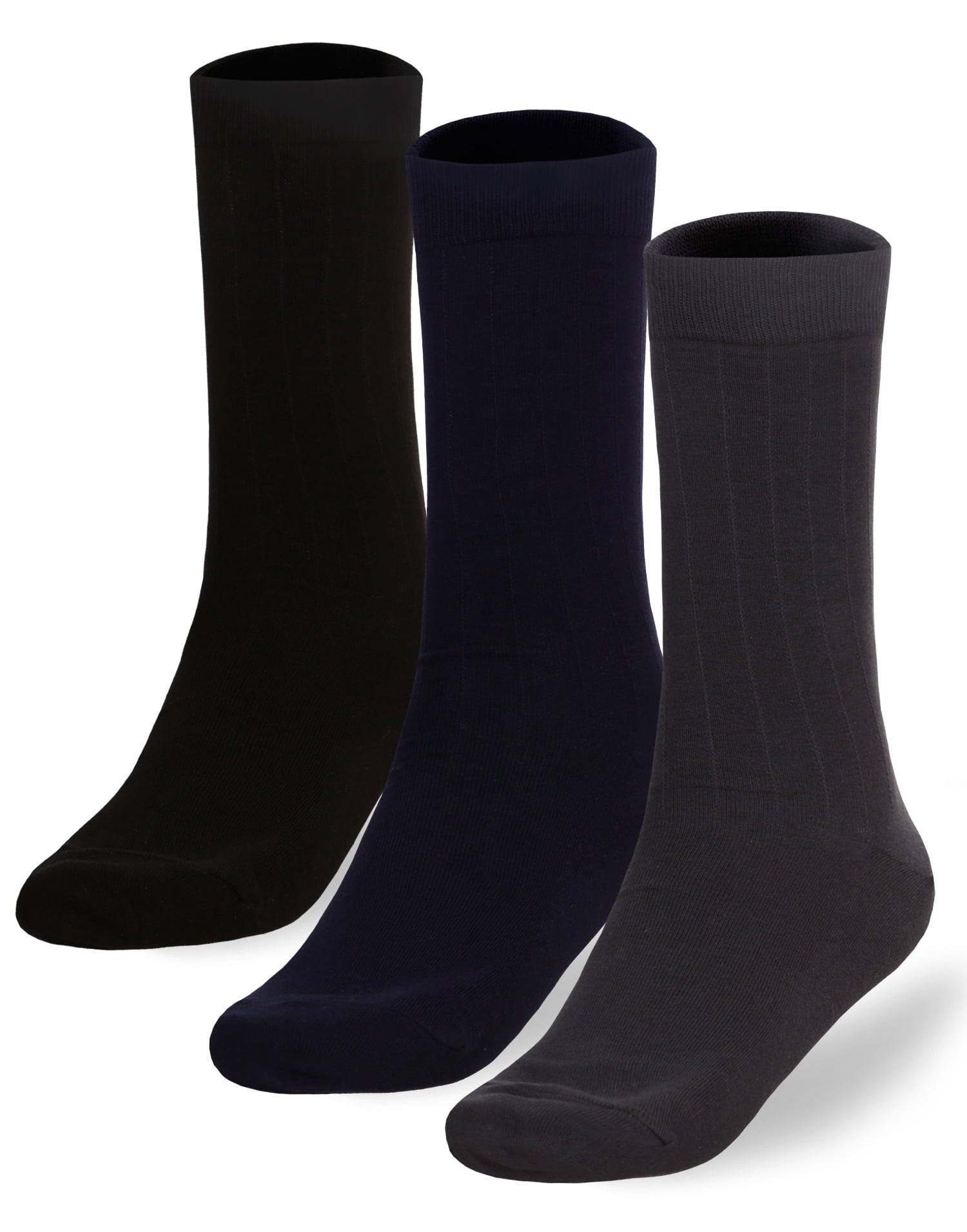 Classic Dress Socks for Men Cotton Crew Gift for Him Office Socks 3 ...
