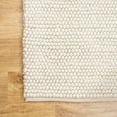 Elegant Rug Store Hand Knitted Chunky Wool Loops Area Rug, Ivory/Off ...