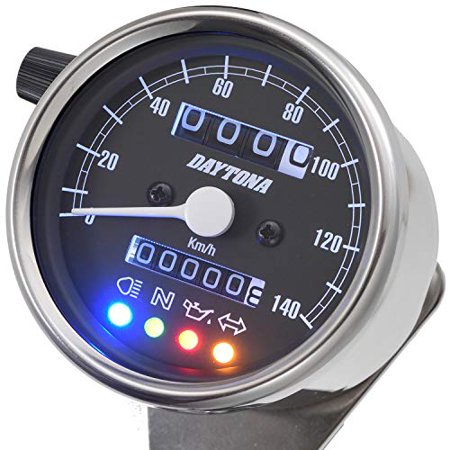 Daytona Mechanical Speedometer for Motorcycles Stainless Steel Body ...