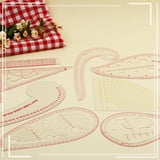 Jupean Sewing Ruler Set, Curve Guide Supplies for Tailors, Designers ...