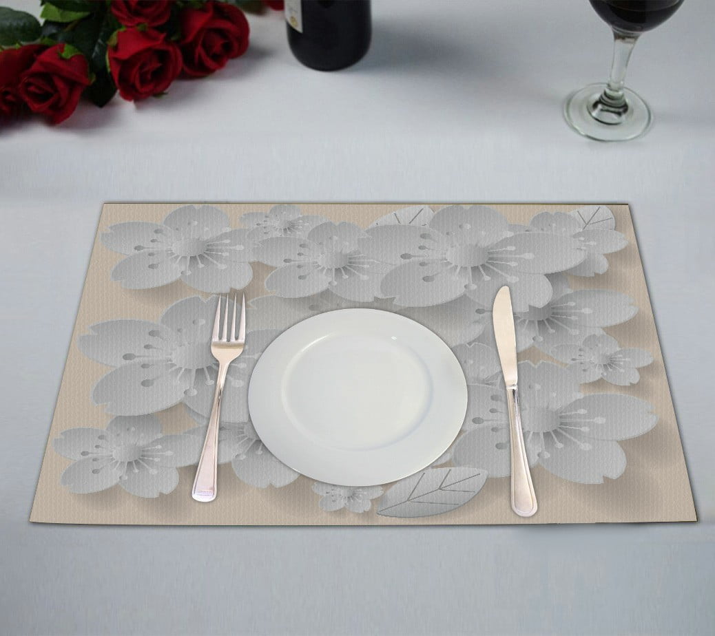 ECZJNT Paper art flower Origami flower stock Placemat Table Mat Cup Mat ...