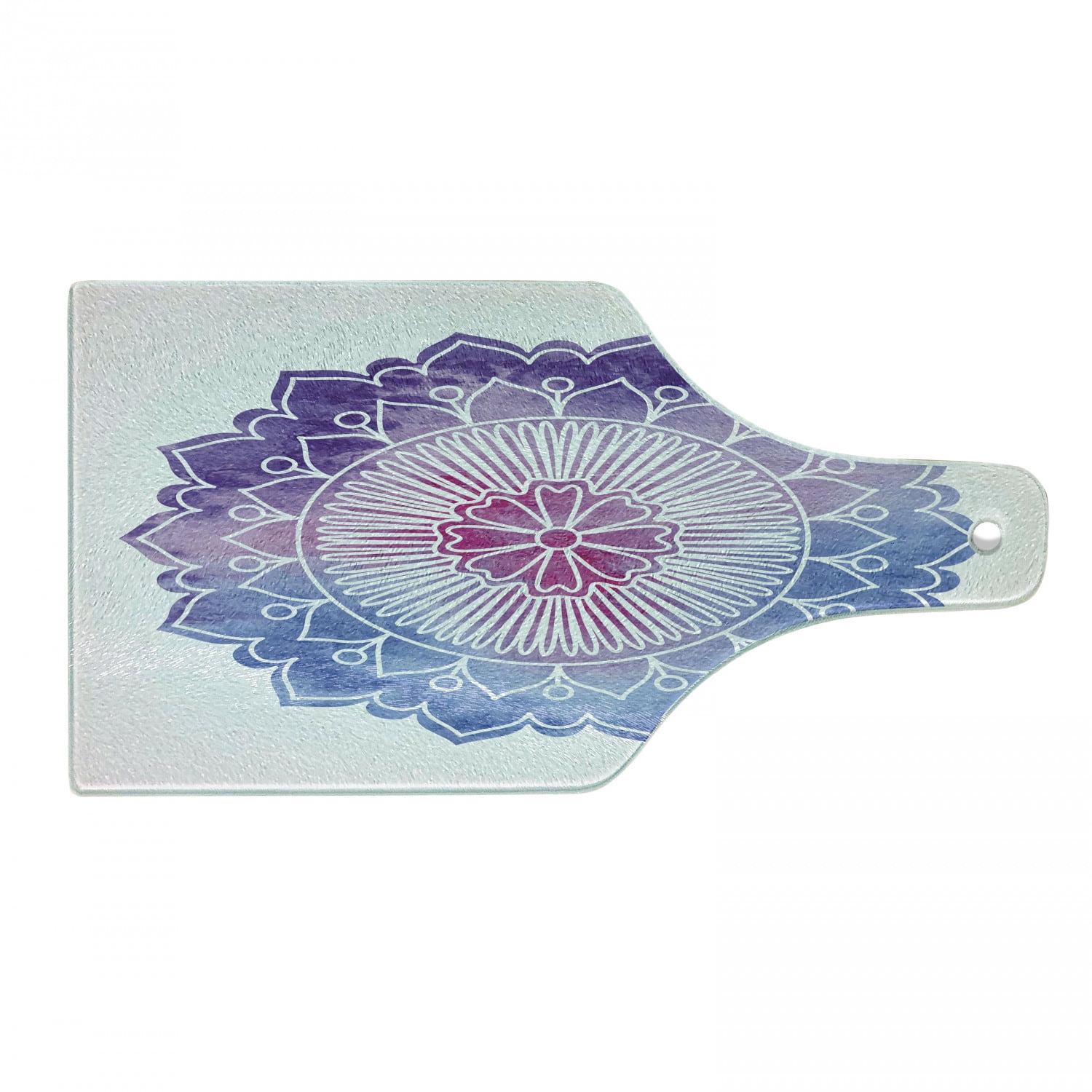 Lotus Cutting Board, Doodle Style Watercolor Flower Bloom Secret ...