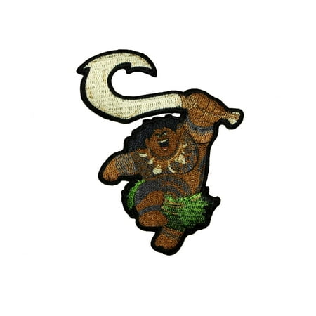 Maui Demigod Patch Magical Fish Hook Disney Movie Character Iron On ...
