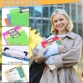 20 Pcs Plastic Clipboards Bulk 20 Assorted Colors 12.5 x 9 In Clear ...