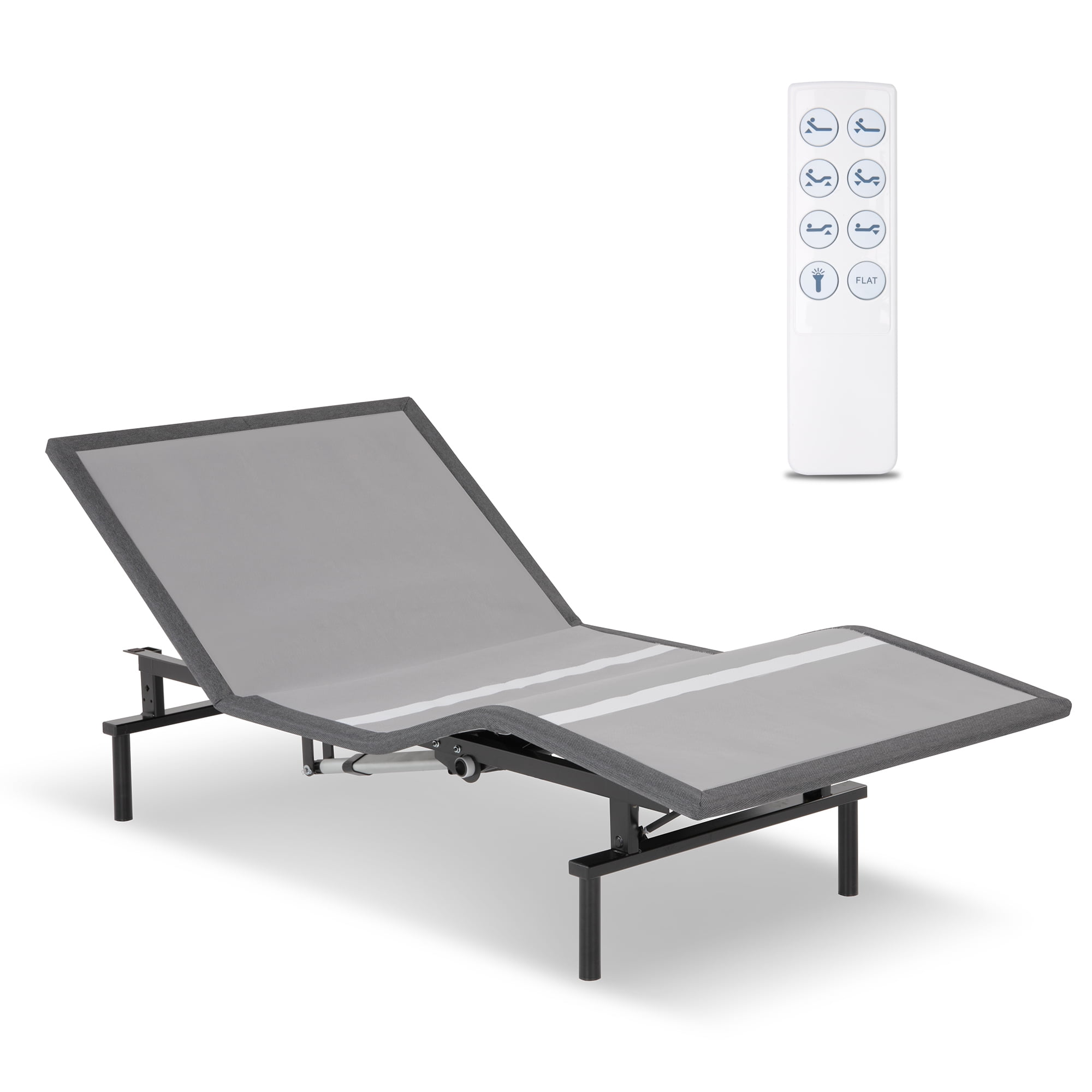 Leggett & Platt Raven Low-Profile Adjustable Bed Base with Simultaneous ...