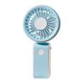 AuroraX USB Rechargeable Handheld Fan Small Quiet Desk Fan Lanyard ...