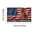 35.5" x 59" Red White Blue Independence Day German Shepherd Flag, 4th ...