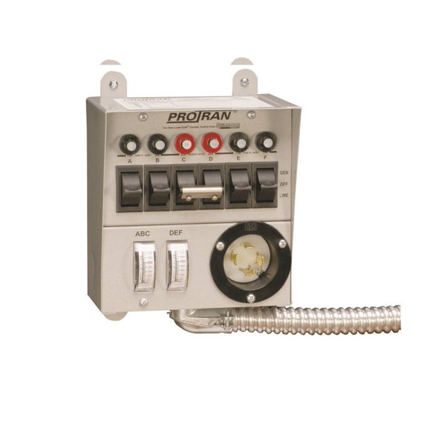 Reliance Controls 306C Transfer Switch, 60 A, 120/250 V, 7500 W, 1 ...