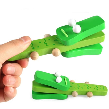 Cheers Cartoon Crocodile Wooden Castanet Clapper Musical Instrument ...