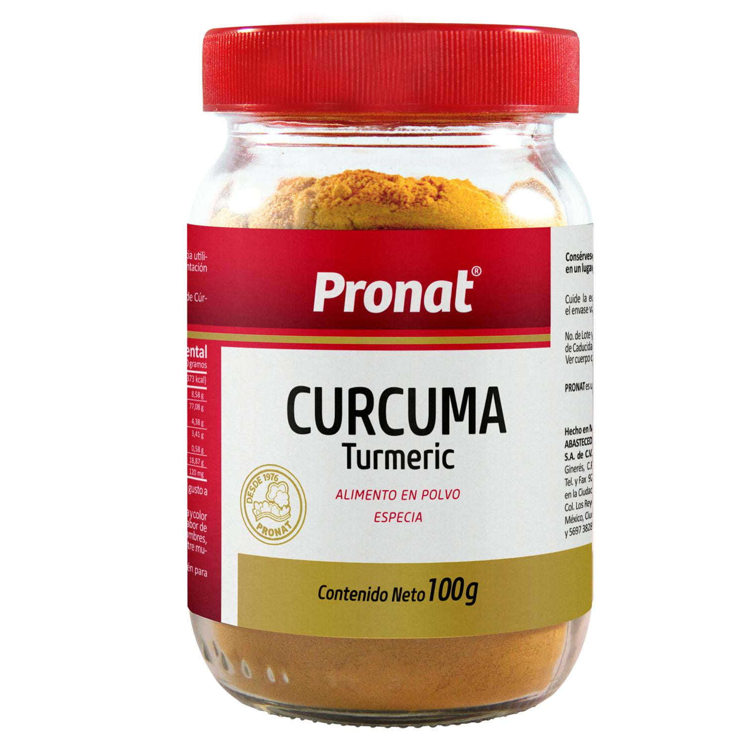 Cúrcuma en polvo 100 grs Pronat 100% Puro Pronat PRONATCURCUMAPOLVO ...