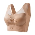 Antinious Ladies Solid Wireless Breathable Lace Dimensional Support ...