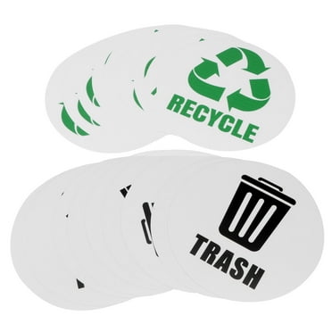 Recycling Recycle Bin Symbol Blue Recycle Sign Sticker Decal 4x4 inches ...