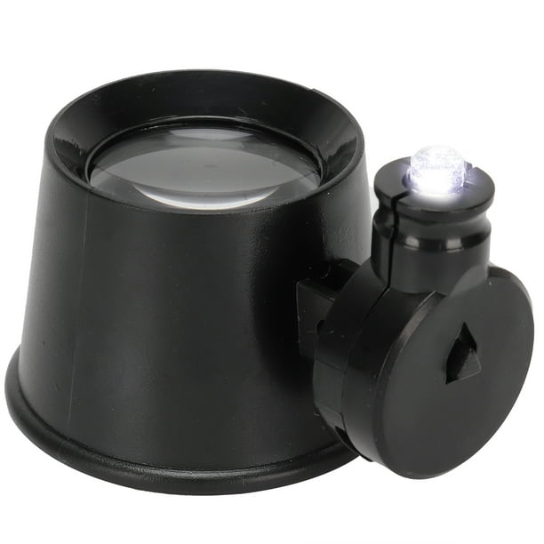 Lupa, lupa 10X LED portátil Lupa LED Lupa de ojo LED Instalación sin ...