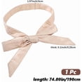 1 pc Tie a Knot Cloth Waist Belts for Coat Decoration White 1900x40x2 ...
